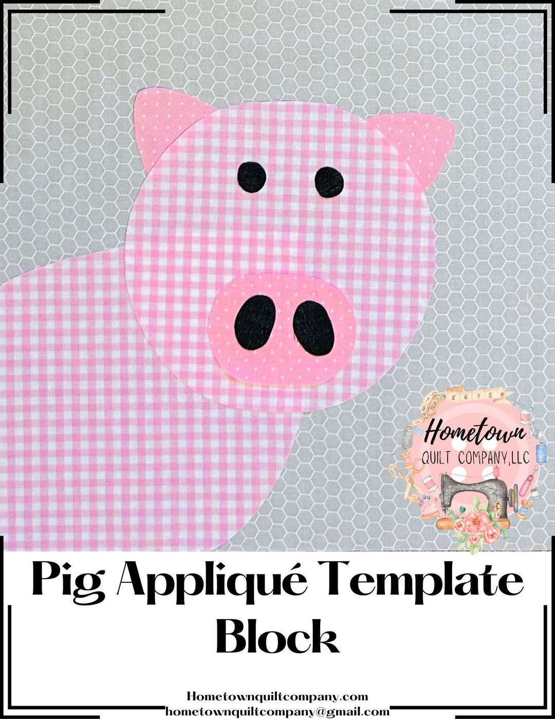 Pig Block Template - Etsy