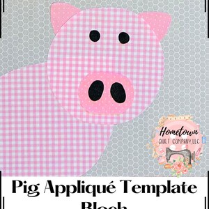 Pig Block Template - Etsy