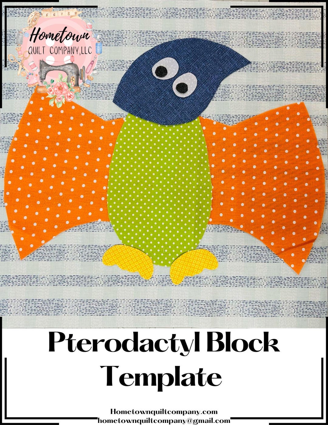 Pterodactyl Block Template - Etsy