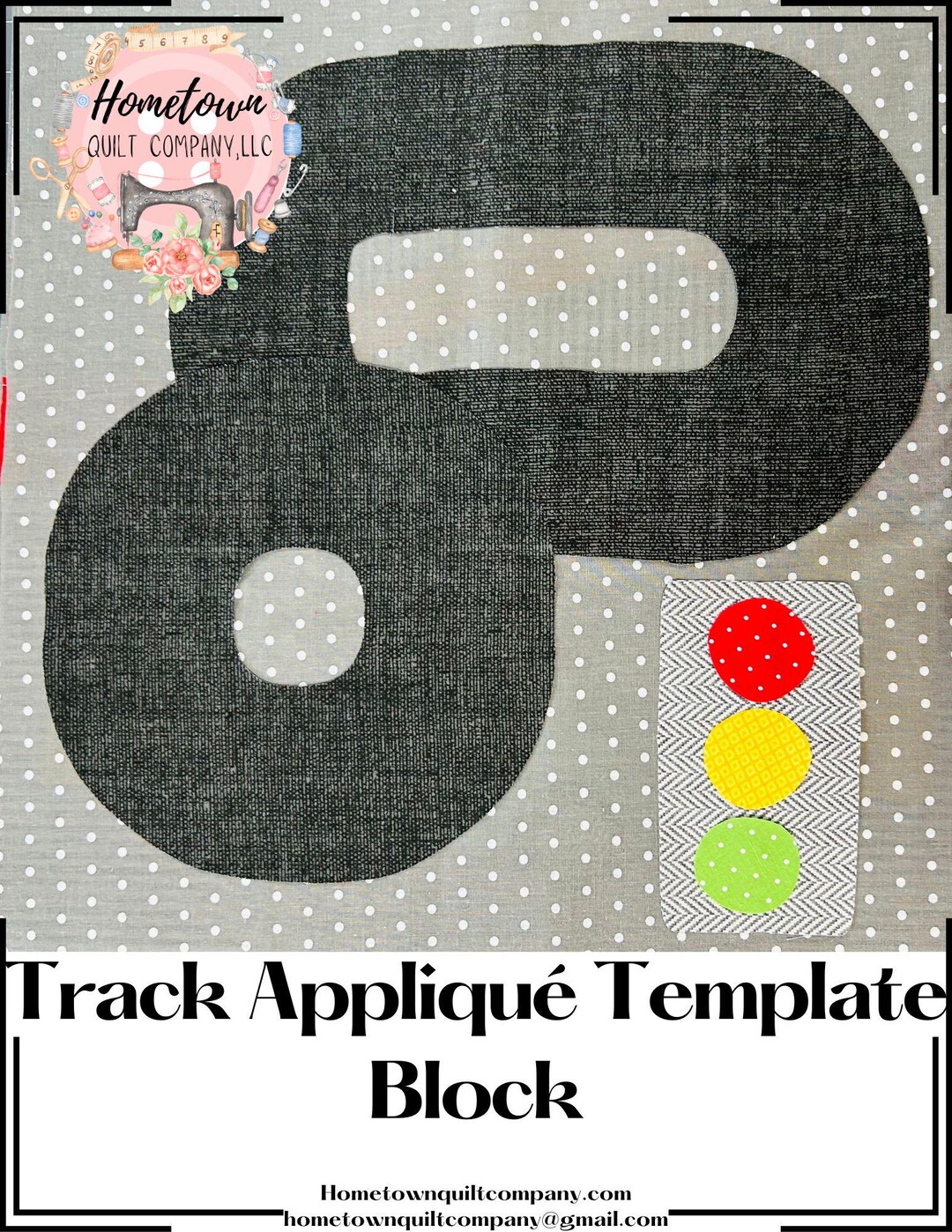 Track Appliqué Block Template - Etsy
