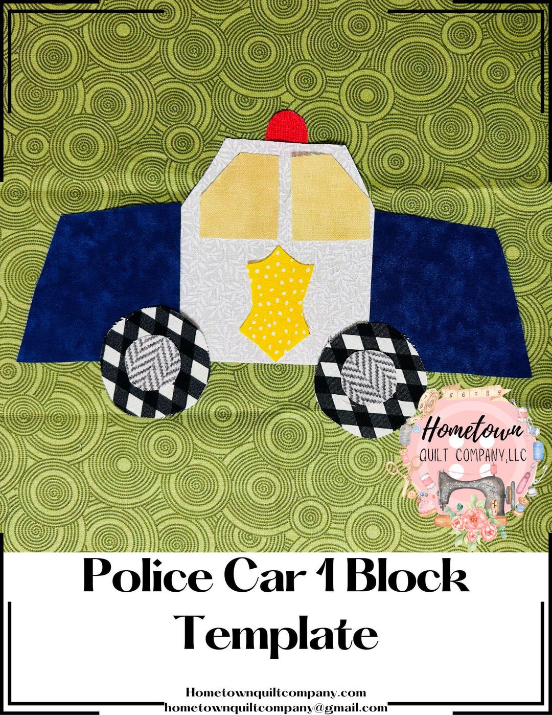 Police Car 1 Template - Etsy