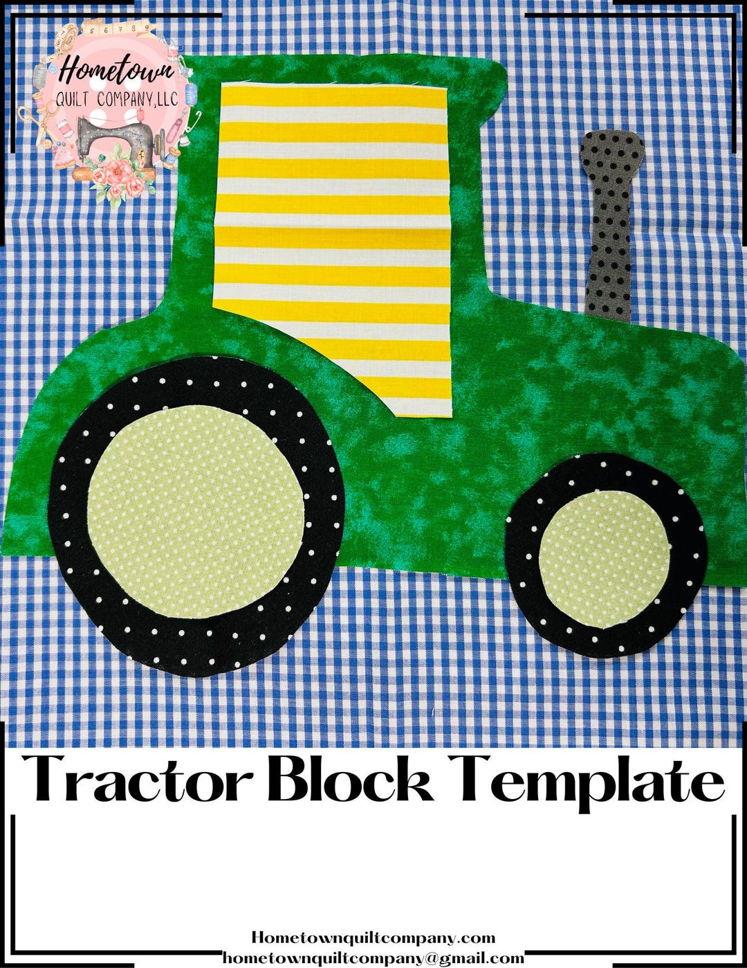 Tractor Block Template - Etsy