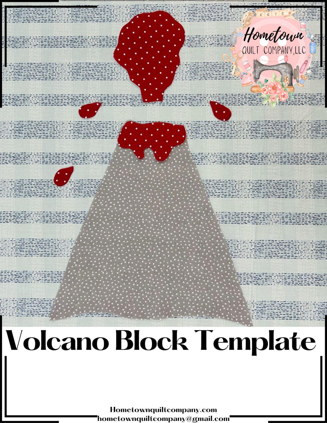 Volcano Block Template - Etsy