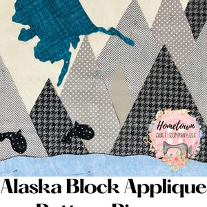 Alaska Appliqué Quilt Block Pattern - Etsy