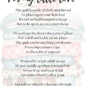 Quilt Poem Print 8 1/2 X 11 - Etsy