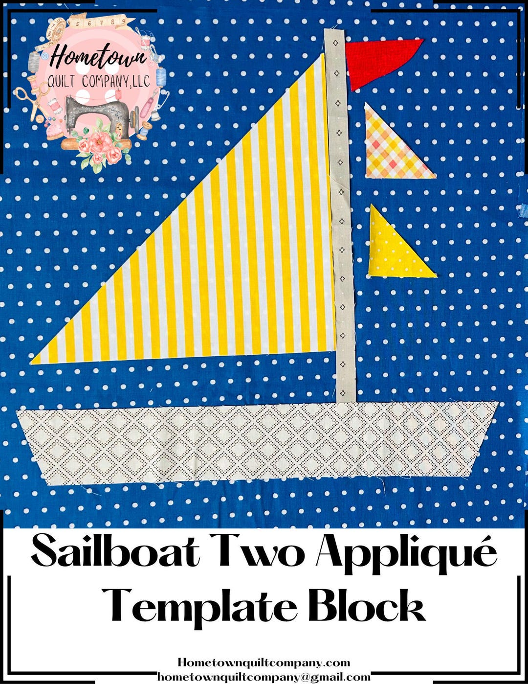Sailboat Two Block Template - Etsy