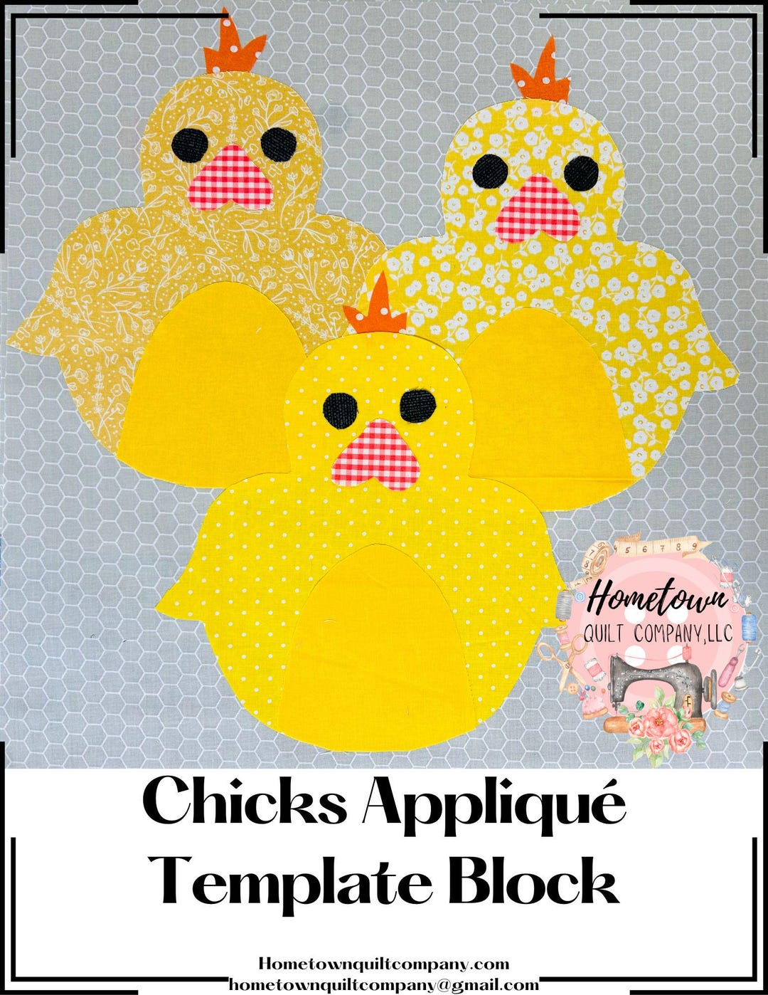 Chicks Block Template - Etsy
