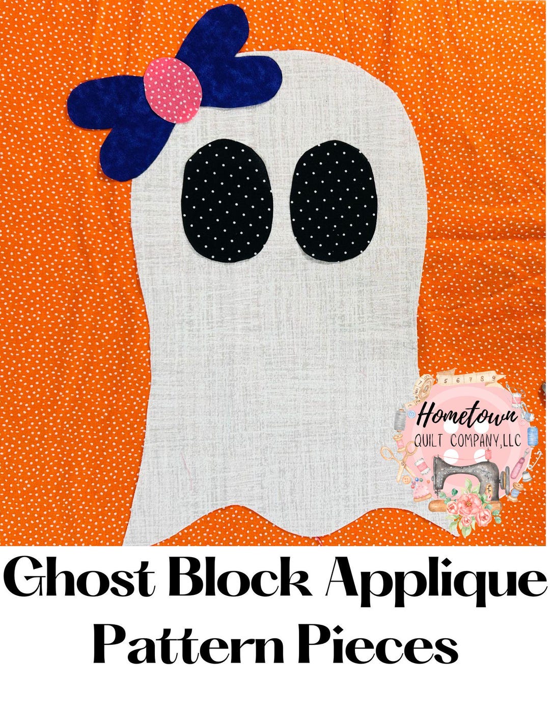 Ghost Appliqué Quilt Block Pattern - Etsy