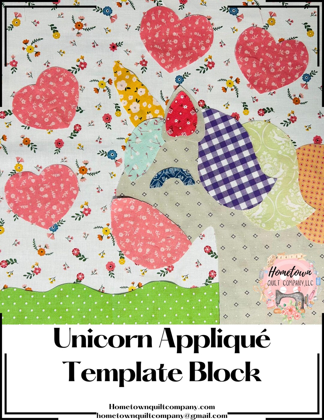 Unicorn Block Template - Etsy