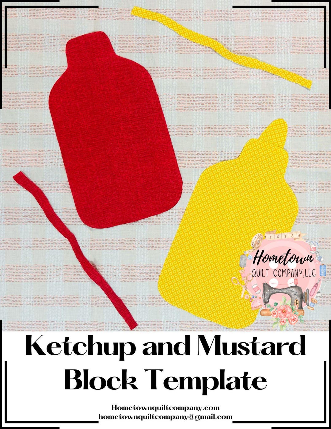 Ketchup and Mustard Template - Etsy