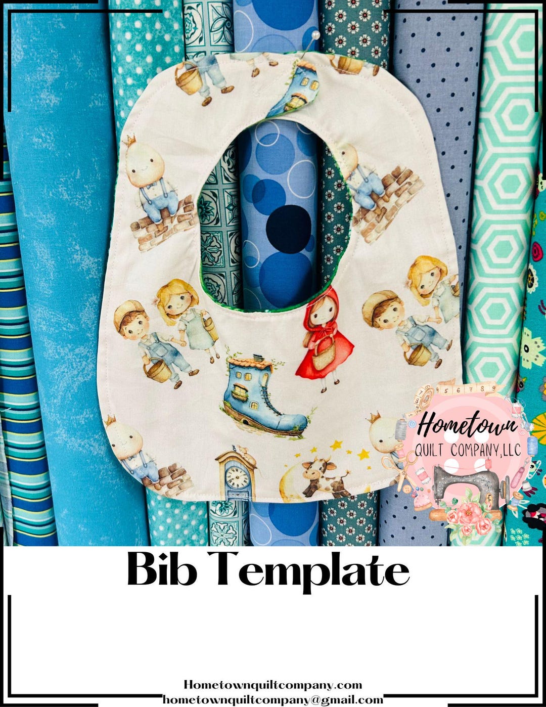 Bib Template - Etsy