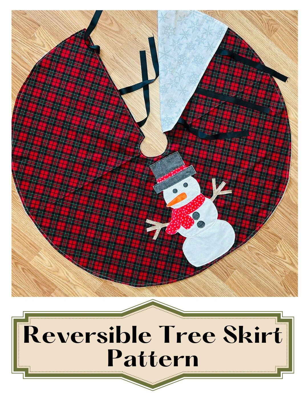 Reversible Tree Skirt Pattern - Etsy