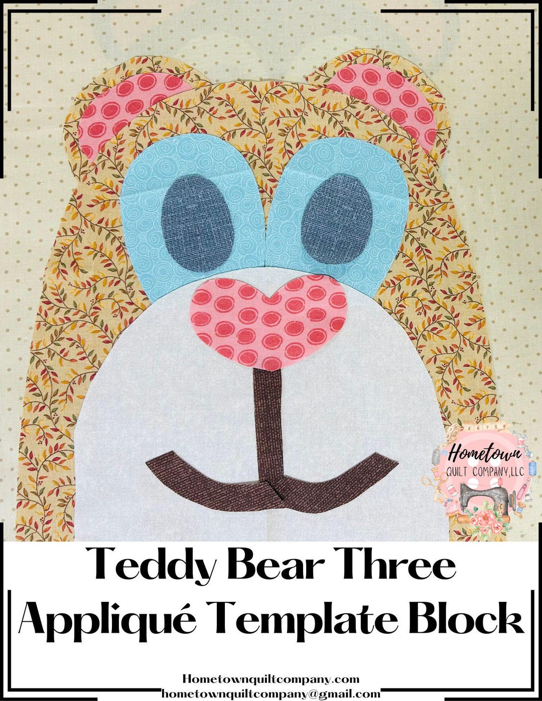 Teddy Bear Three Block Template - Etsy