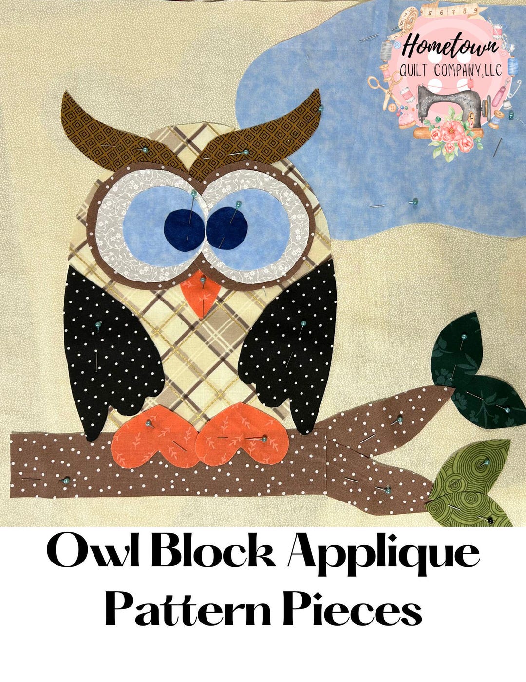Owl Appliqué Quilt Block Pattern - Etsy