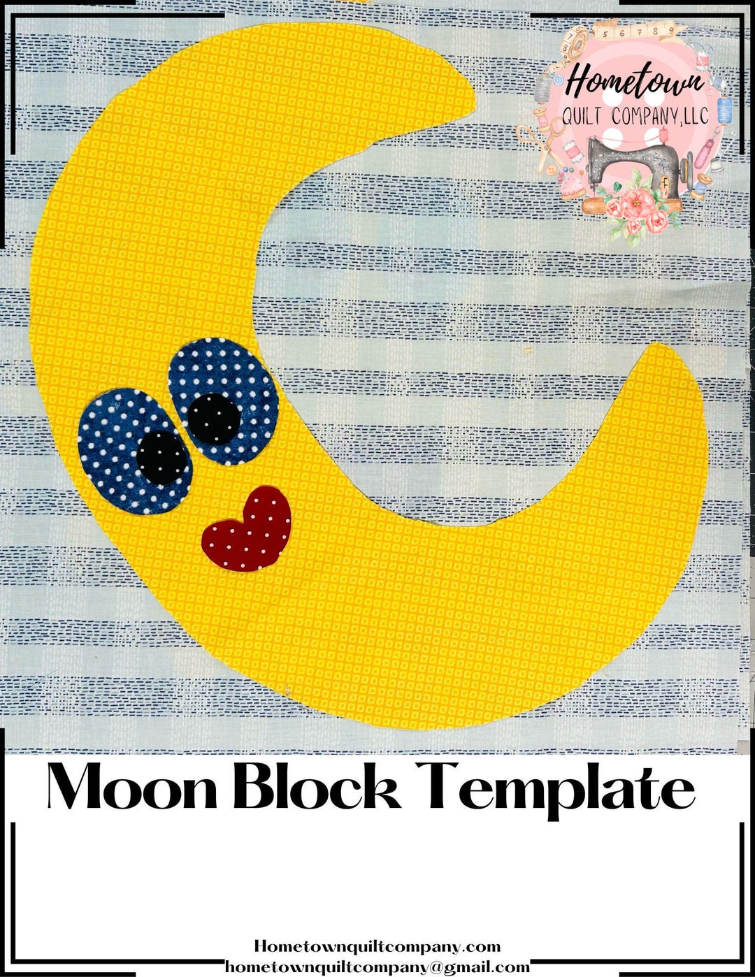 Moon Block Template - Etsy