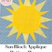 Sun Appliqué Quilt Block Pattern - Etsy
