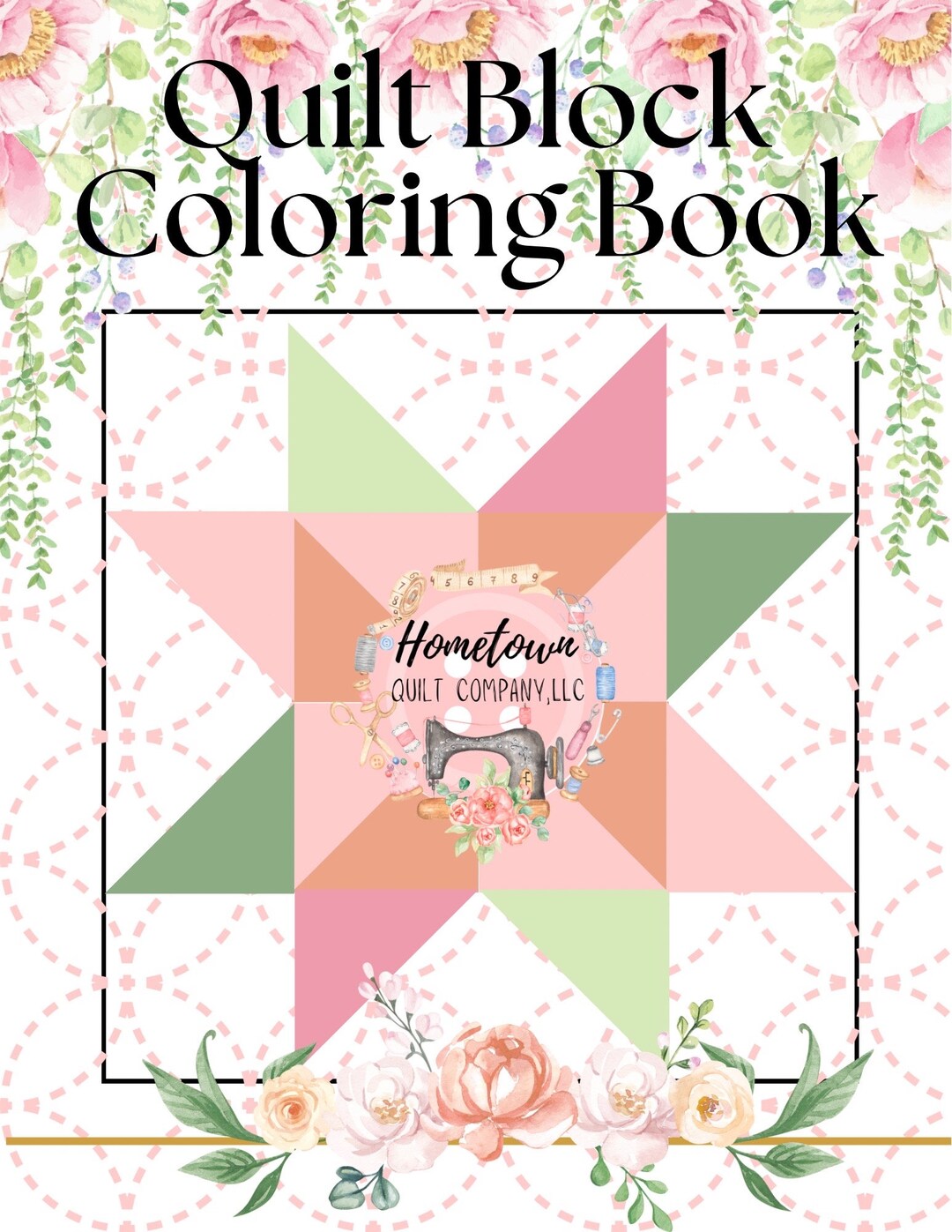 Quilt Block Coloring Book - Etsy