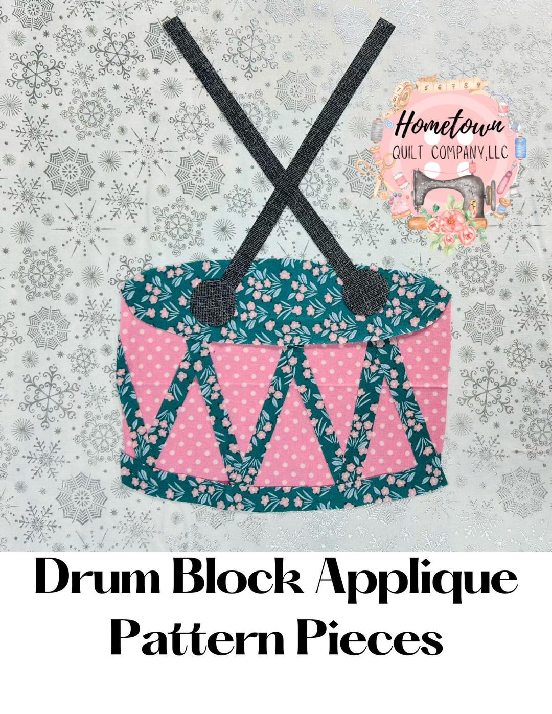 Drum Appliqué Quilt Block Pattern - Etsy