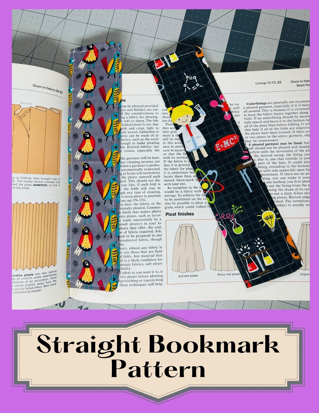 Straight Bookmark Pattern - Etsy