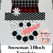 Snowman 5 Block Template - Etsy
