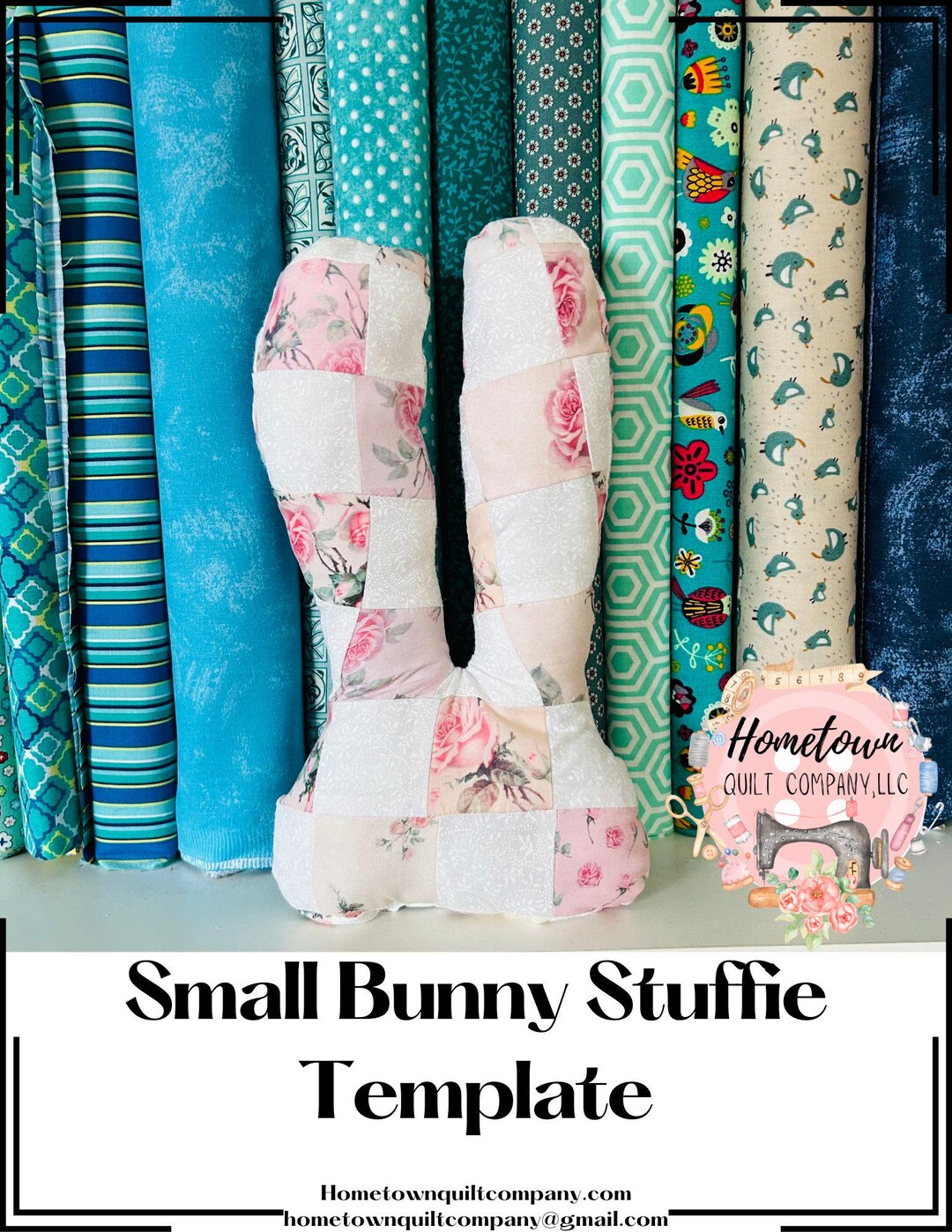 Small Bunny Stuffie Template - Etsy