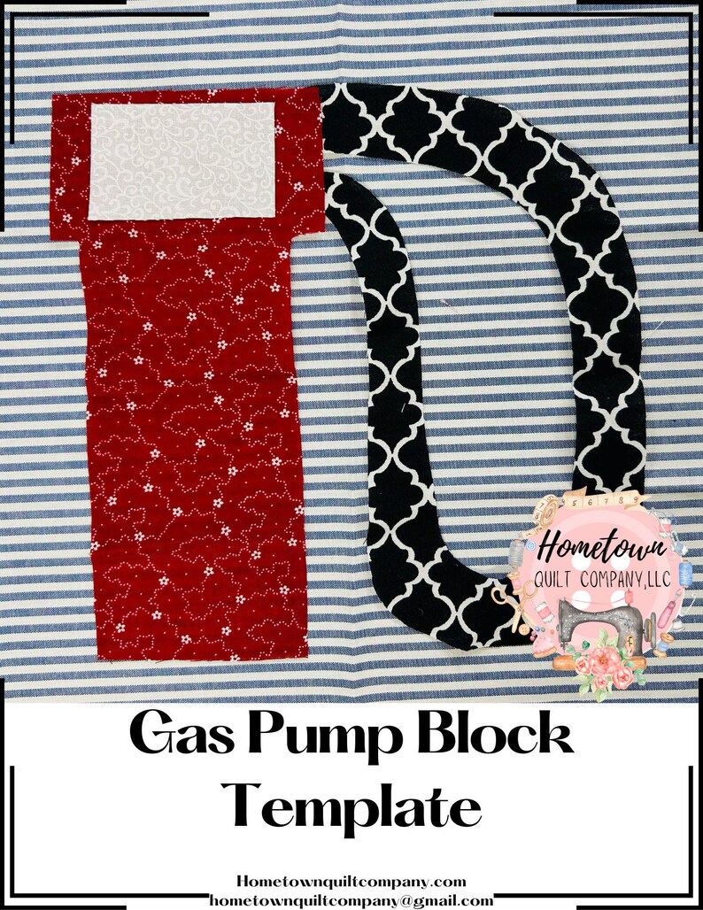 Gas Pump Block Template - Etsy