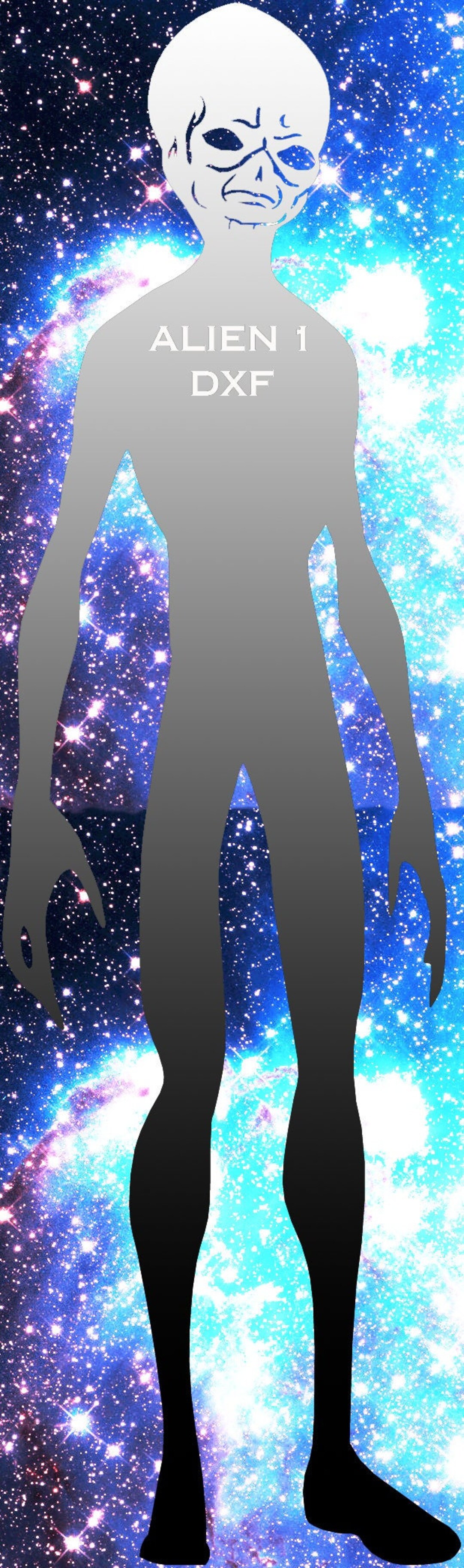 Alien 1 - DXF and SVG Files - Etsy