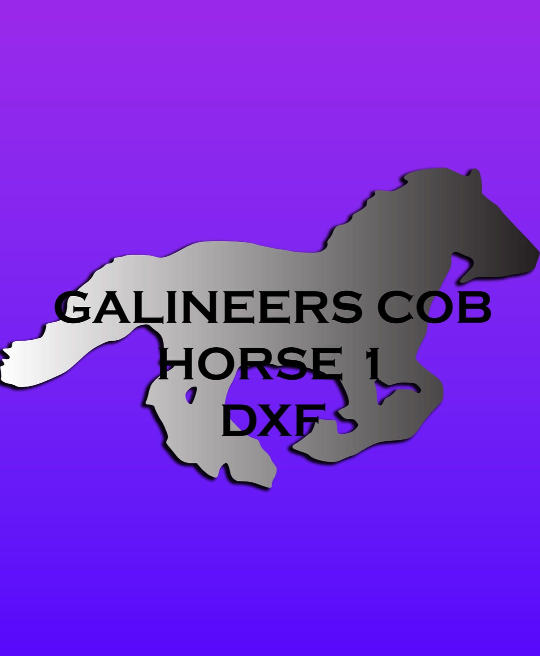 Galineers Cob Horse 1 - DXF and SVG Files - Etsy