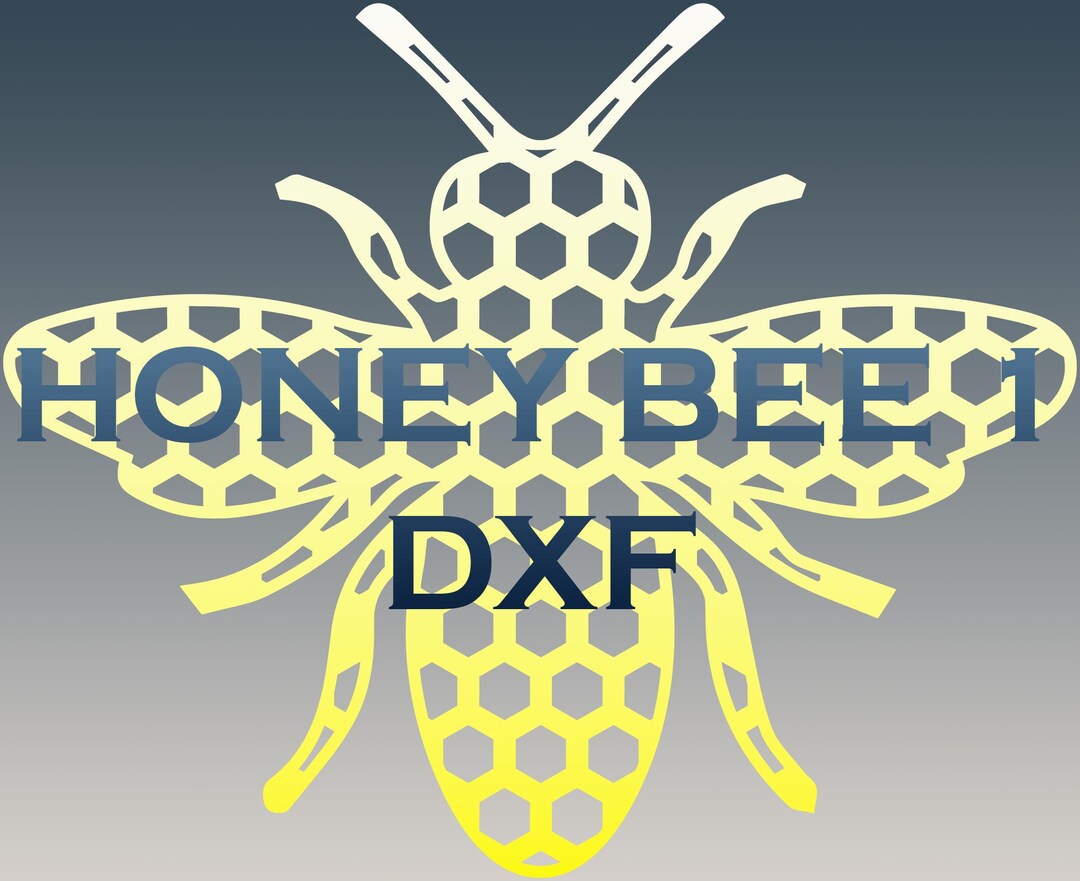 Honey Bee 1 - DXF and SVG Files - Etsy