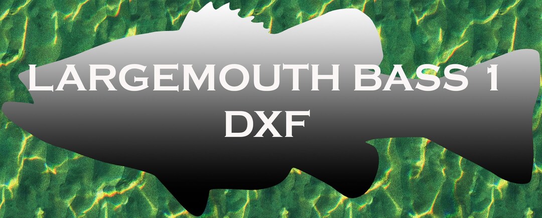 Largemouth Bass 1 - DXF and SVG Files - Etsy