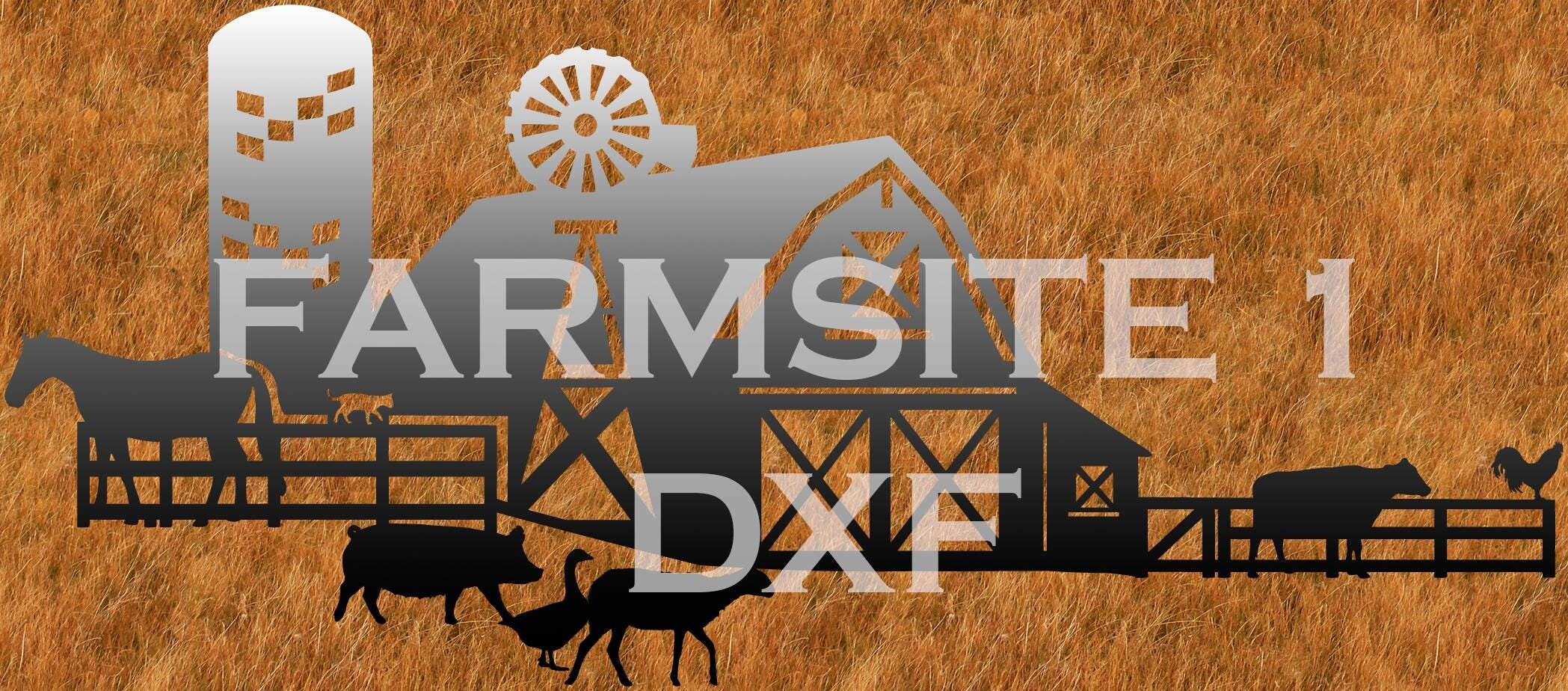 Farm Site 1 - DXF and SVG Files - Etsy