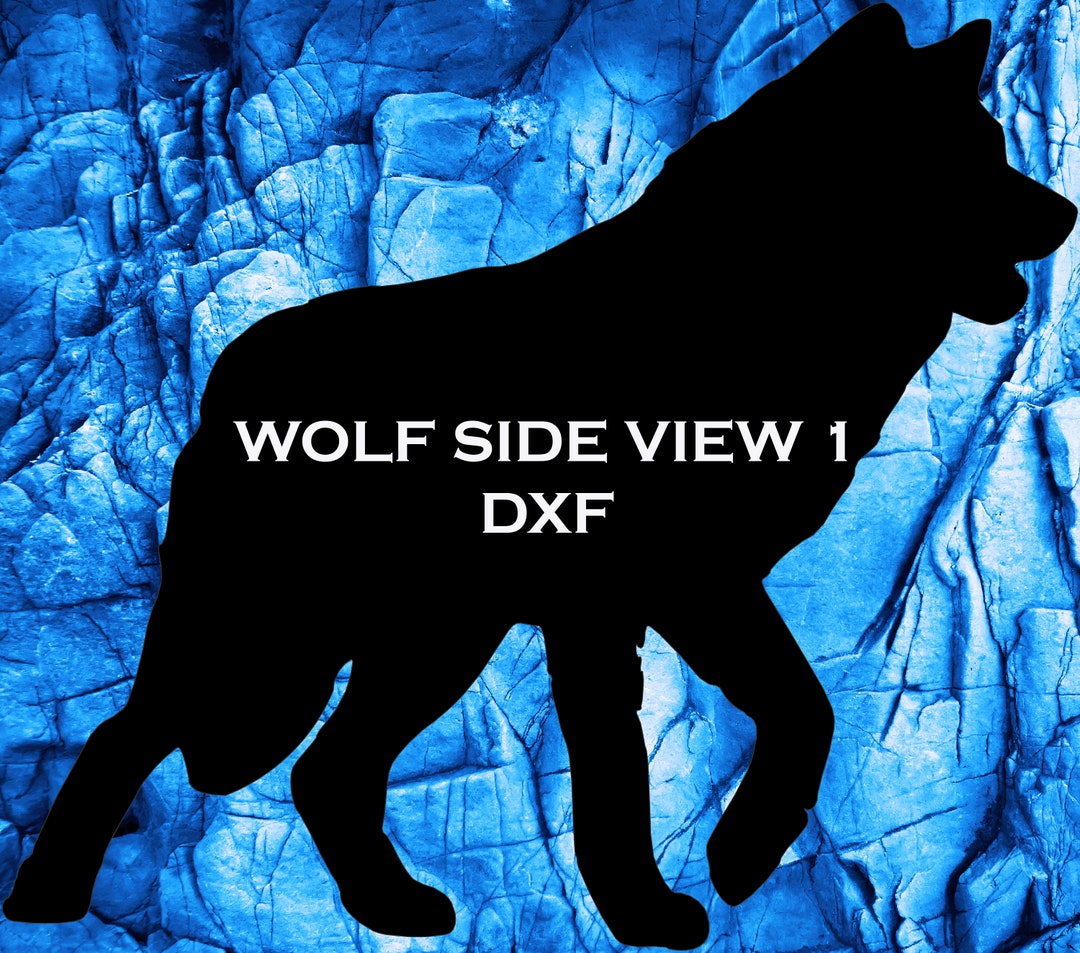 Wolf Side View 1 - DXF and SVG Files - Etsy
