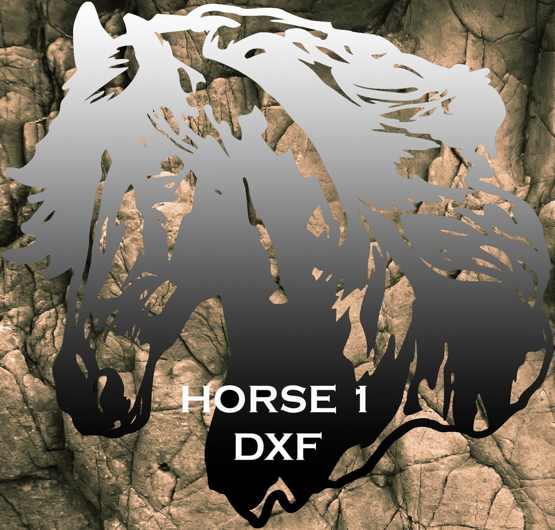 HORSE 1 - DXF and SVG Files - Etsy