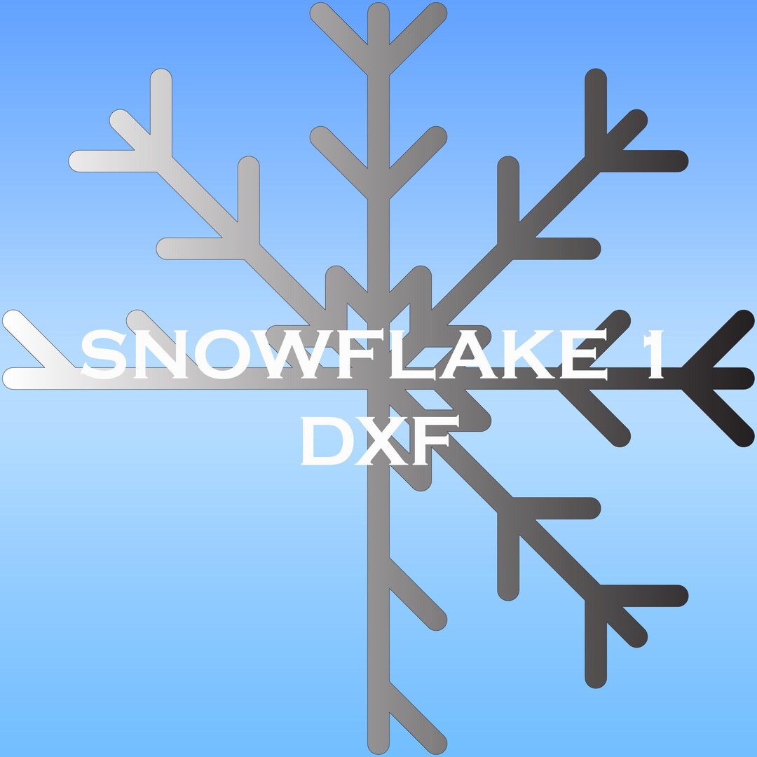 Snowflake 1 - DXF and SVG Files - Etsy