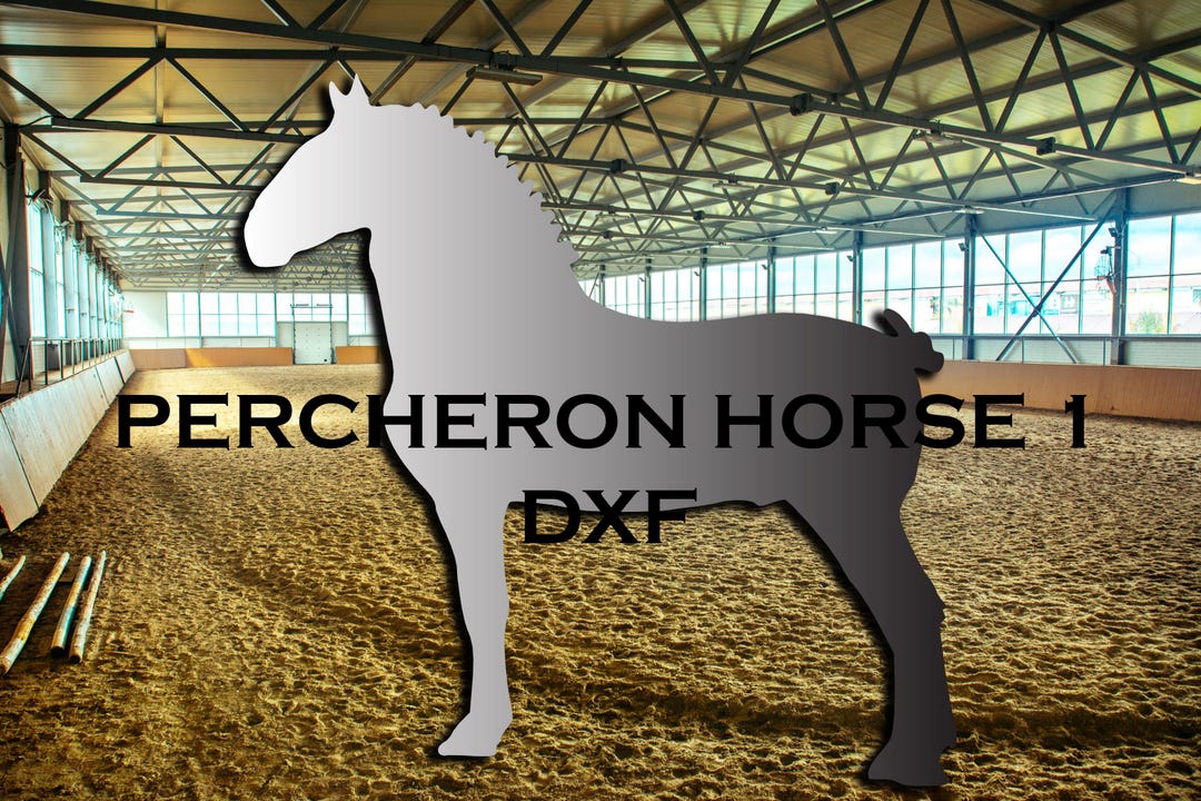 Percheron Horse 1 - DXF and SVG Files - Etsy