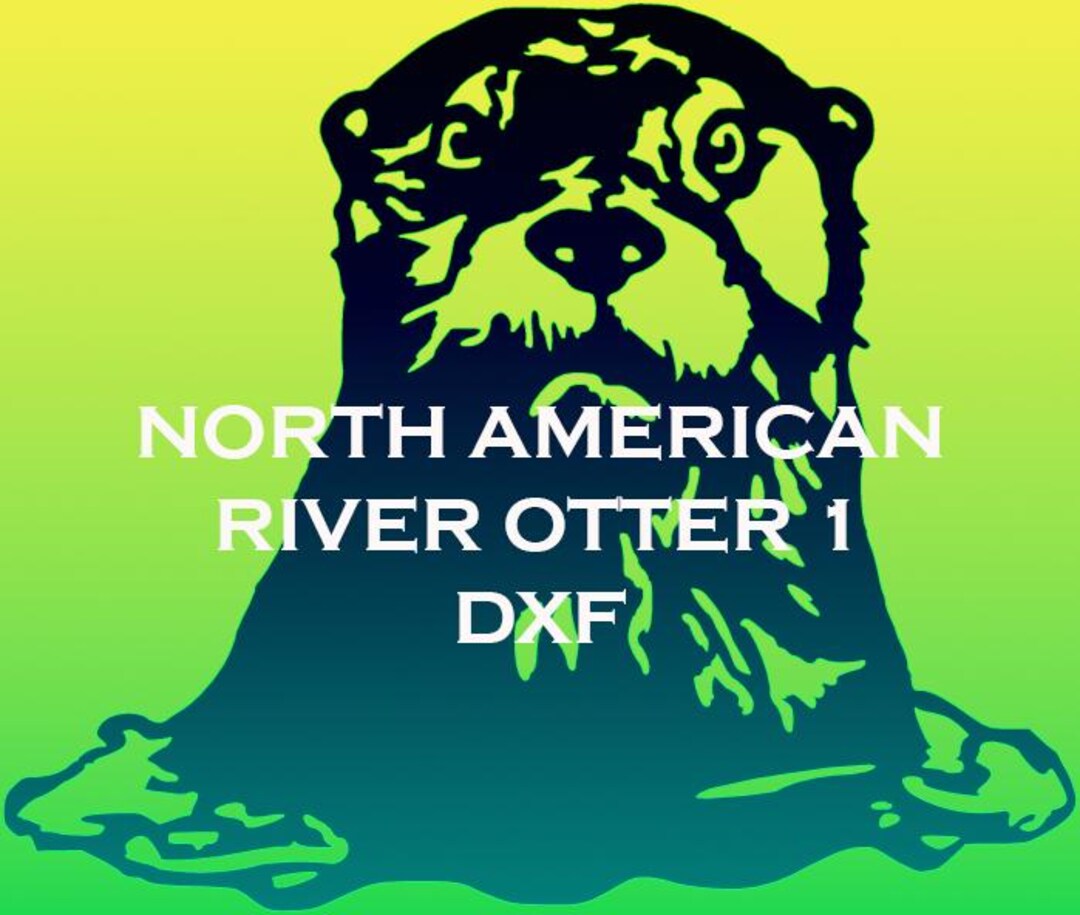 North American River Otter 1 - DXF and SVG Files - Etsy