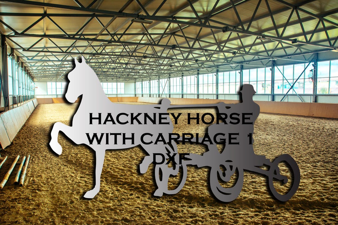 Hackney Horse With Carriage 1 - DXF and SVG Files - Etsy