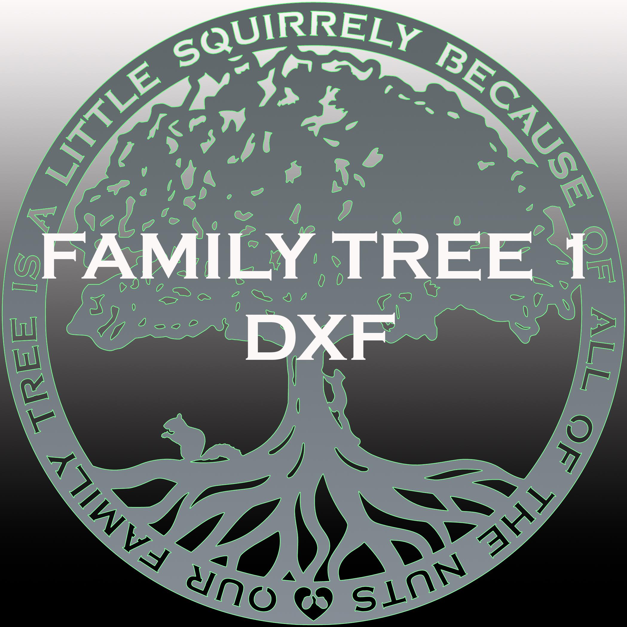 Family Tree 1 - DXF and SVG Files - Etsy