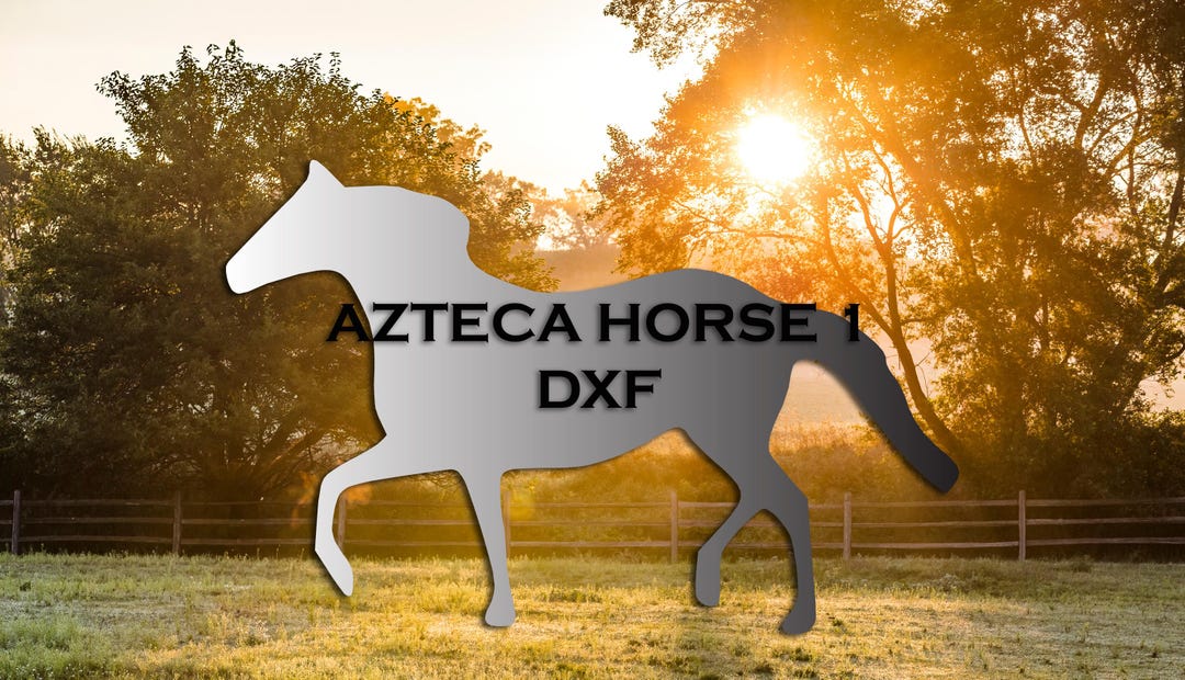 Azteca Horse 1 - DXF and SVG Files - Etsy
