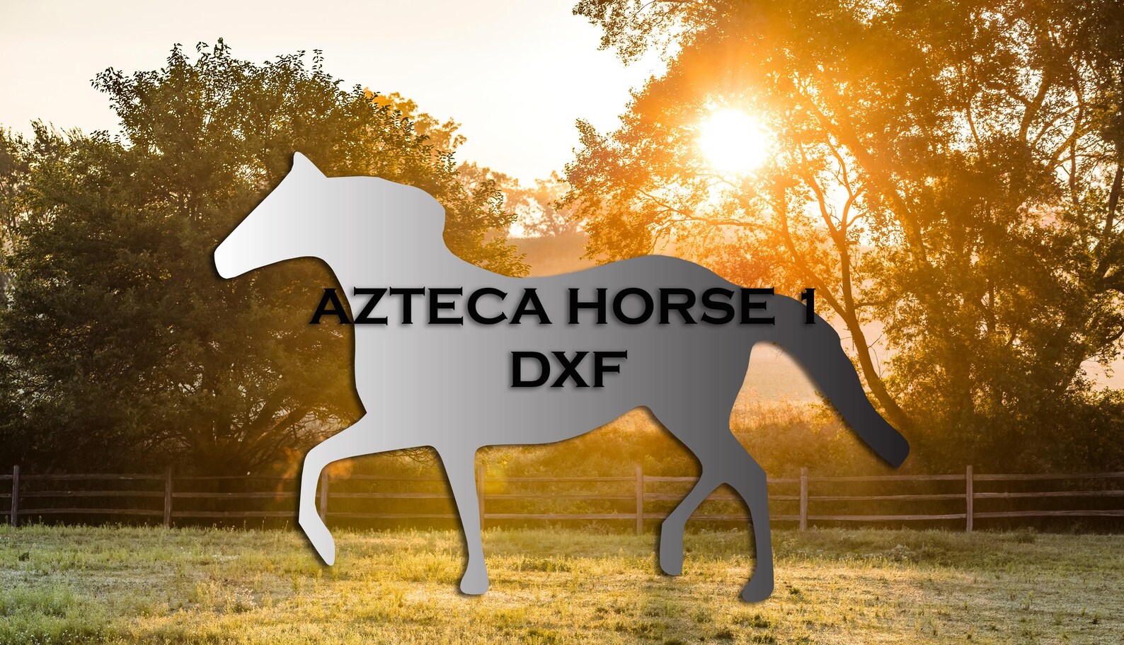 Azteca Horse 1 - DXF and SVG Files - Etsy