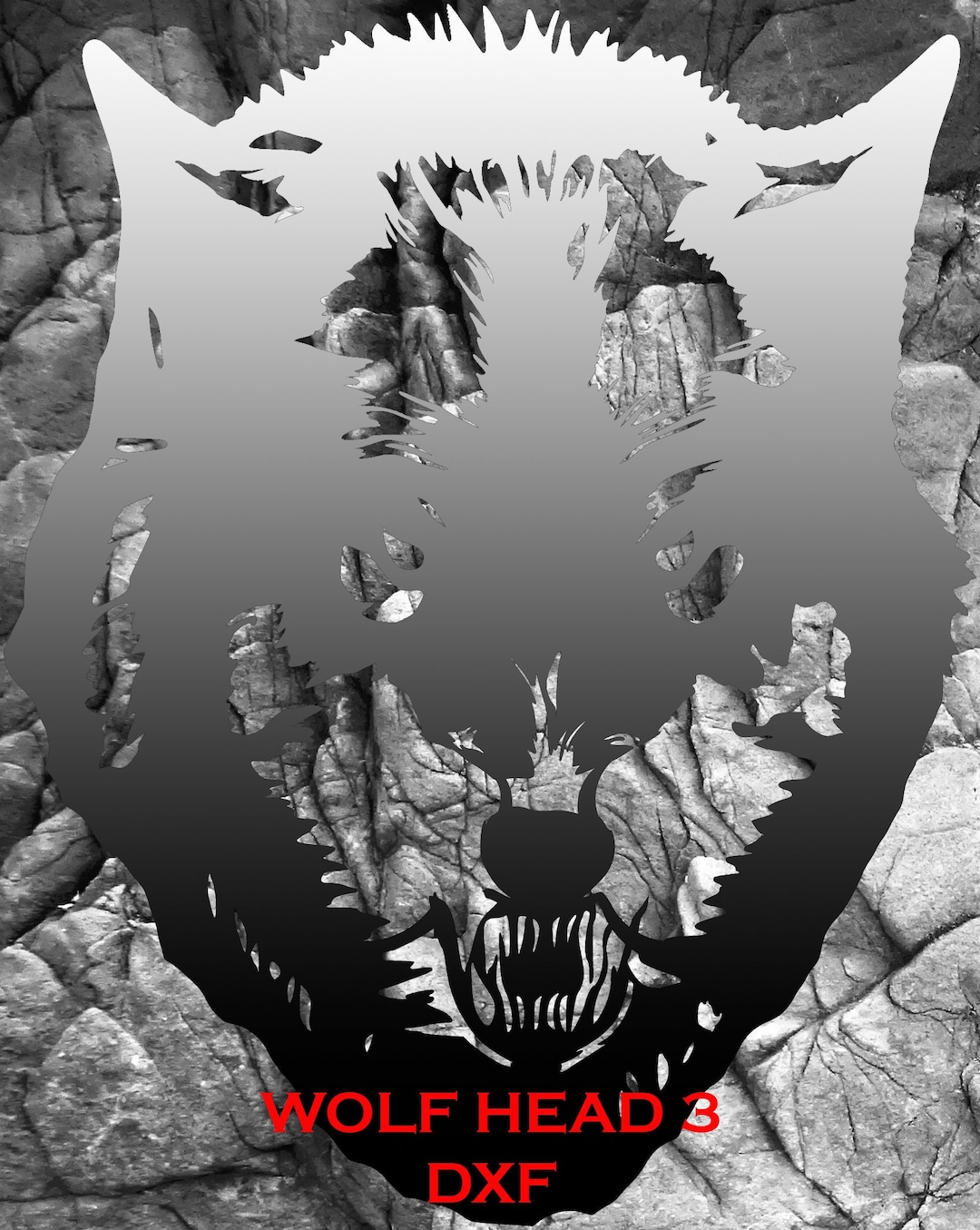 Wolf Head 3 - DXF and SVG Files - Etsy