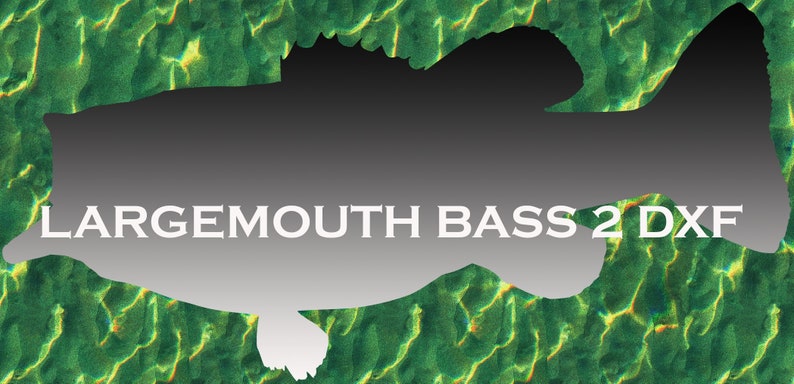 Largemouth Bass 2 - DXF and SVG Files - Etsy