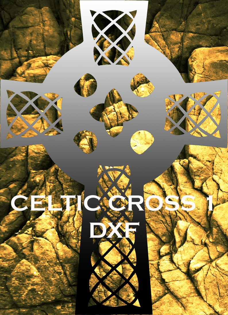 Celtic Cross 1 - DXF and SVG Files - Etsy