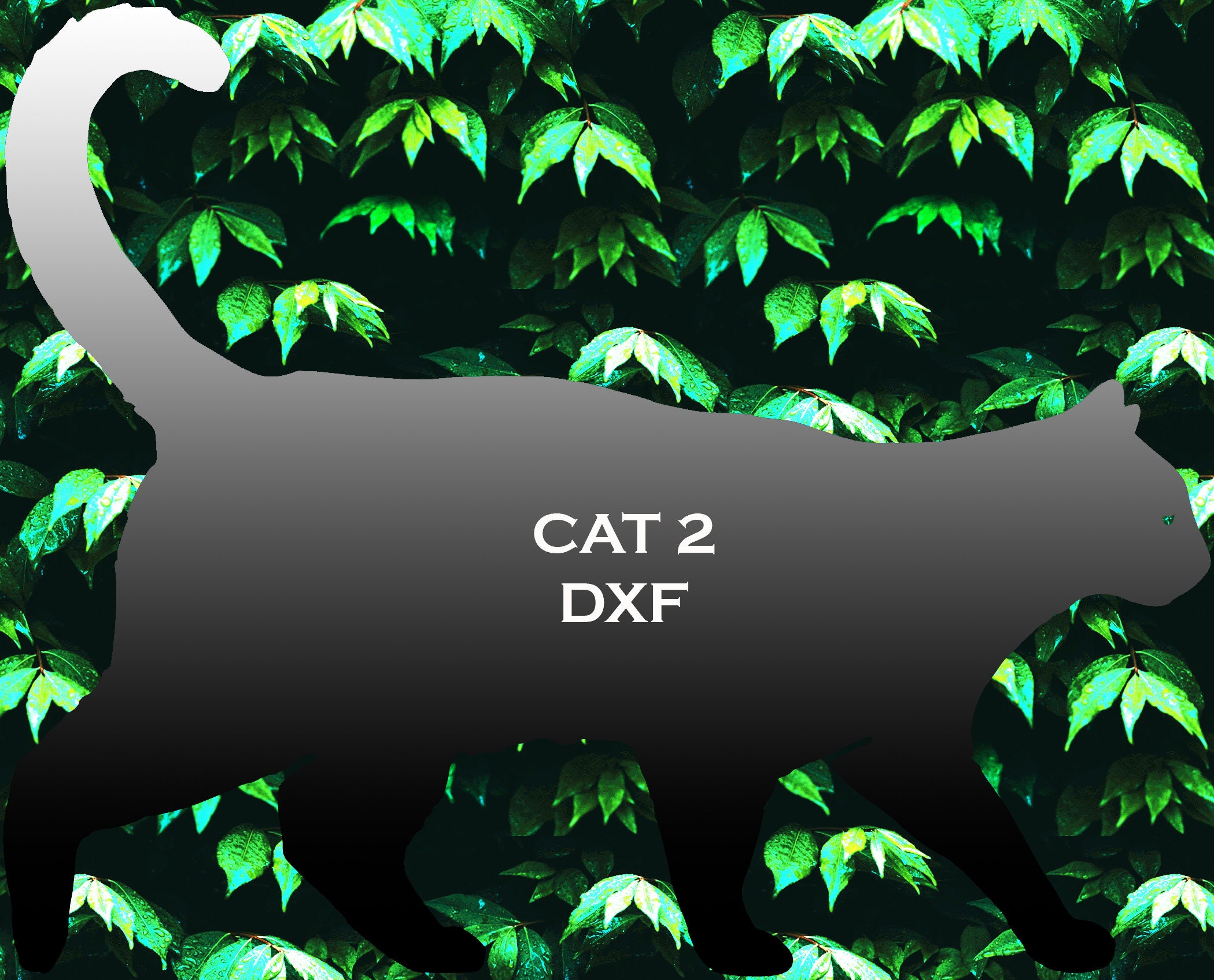 Cat 2 - DXF and SVG Files - Etsy UK