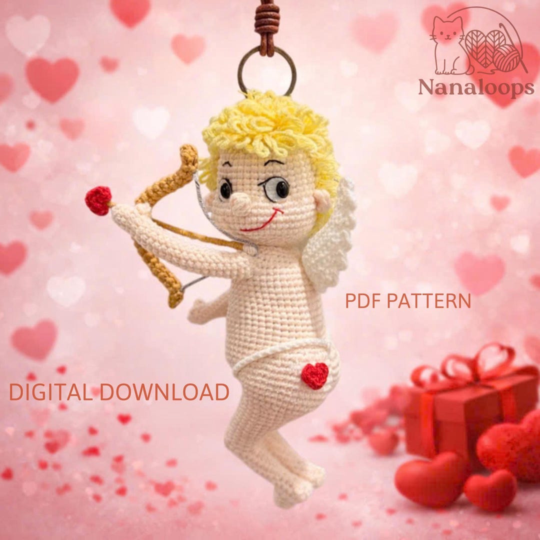 Silly Cupid Angel Crochet Pattern PDF, Cupid Handmade Doll Pattern ...