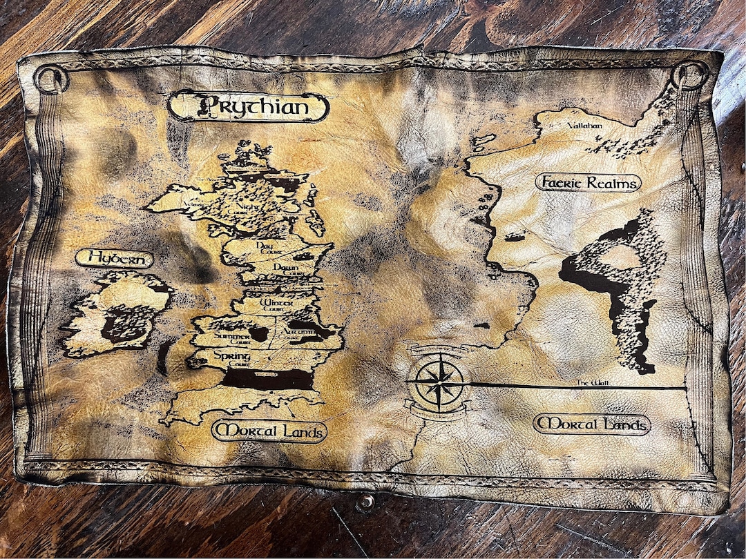 Leather ACOTAR Map - Etsy