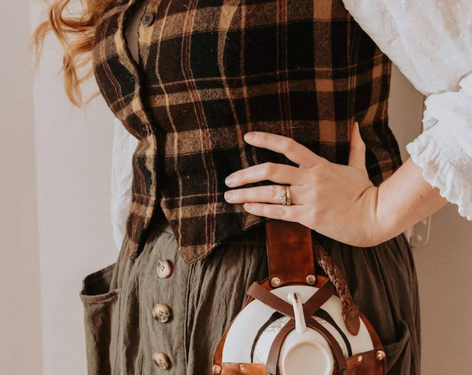 Leather Tea Set Carrier - Etsy