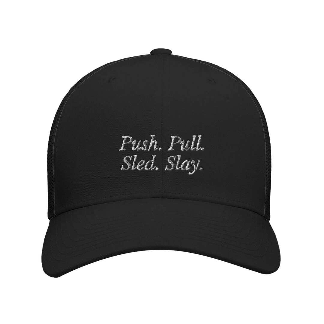 Retro Trucker Push Pull Sled Slay Cap - Etsy