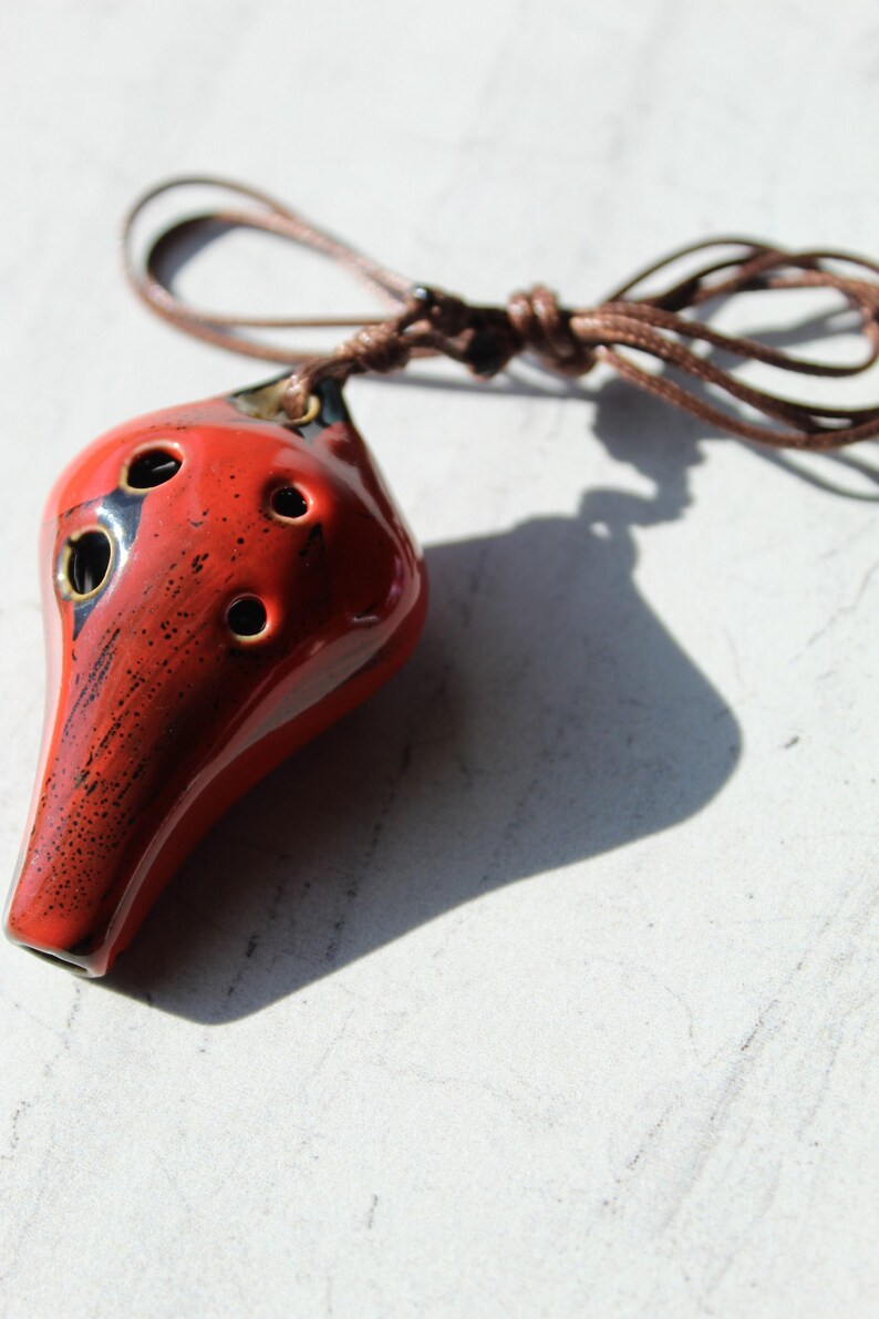 Handcrafted Ceramic Ocarina | Earth-toned Wind Instrument | Beginner ...