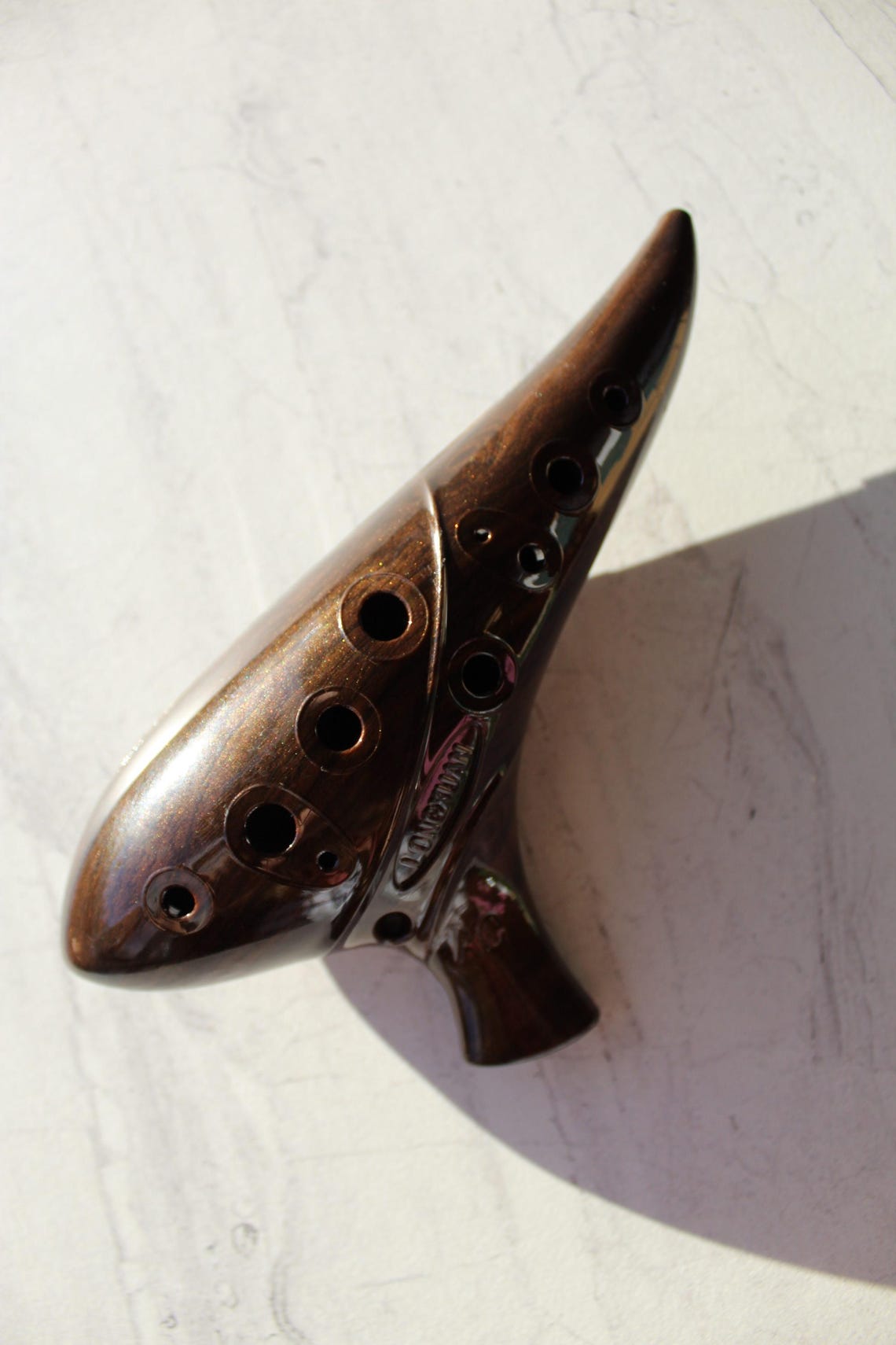 12-hole Resin Wood Ocarina | Earth-toned Wind Instrument | Beginner ...